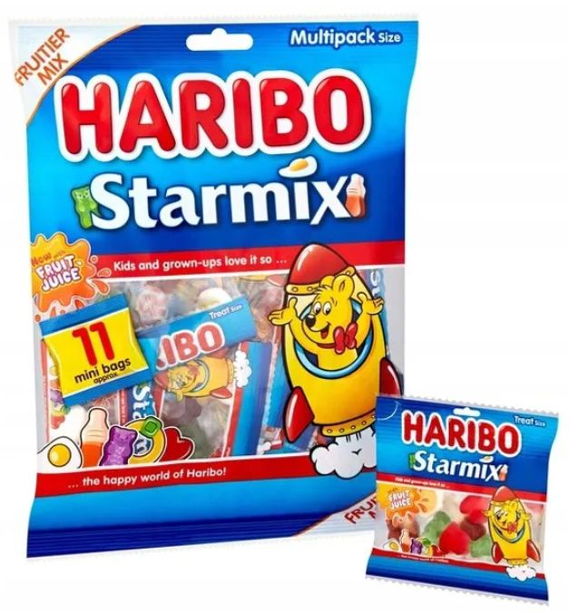 HARIBO Starmix 11 mini paczek ŻELKI 176g - 12650797109 - oficjalne ...