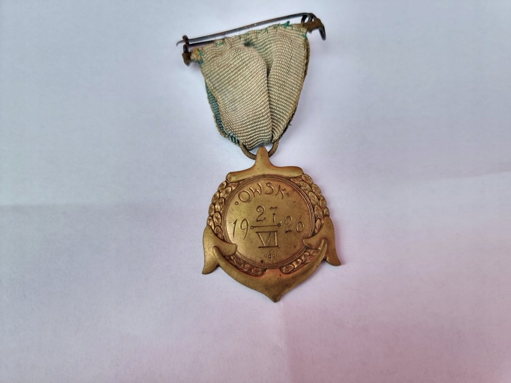 Przedwojenna odznaka medal OWSK 1926 - 11602655297 - oficjalne archiwum ...