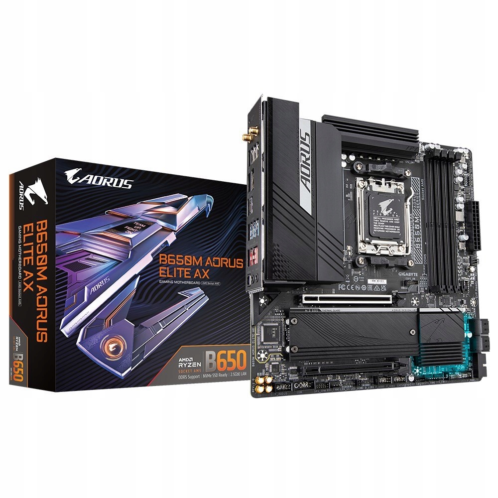MB AMD B650 SAM5 MATX/B650M AORUS ELITE AX GIGABYTE - 16756025433 ...