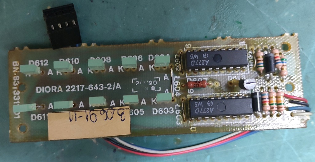 Wskaźnik wysterowania z wzmacniacza WS354 na A277D - 12853298368 ...