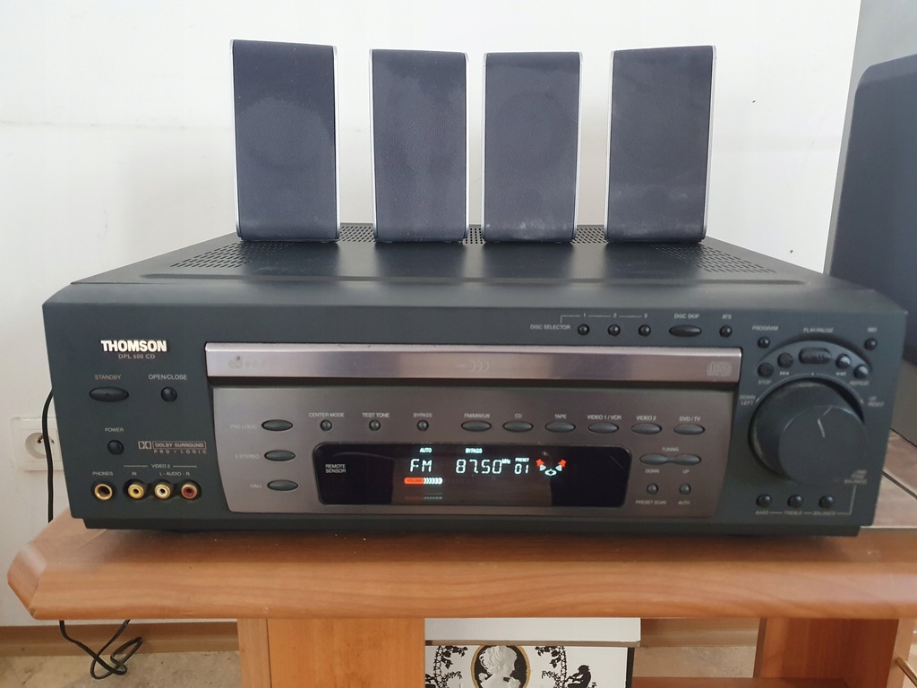 THOMSON DPL600CD + ZESTAW GŁOŚNIKÓW OD DPL580HT - 14646218447 - oficjalne archiwum Allegro