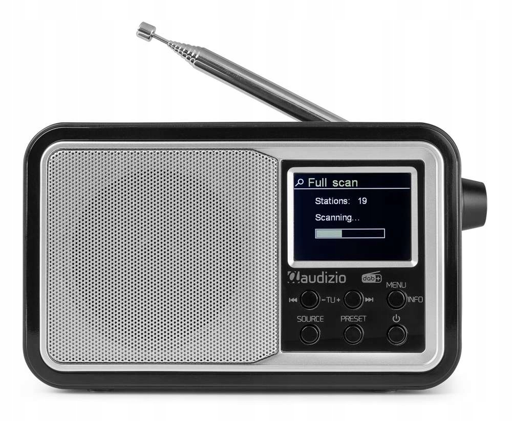 RADIO CYFROWE TUNER DAB+ FM BT MOBILNE SREBRNE - 10048748853 ...
