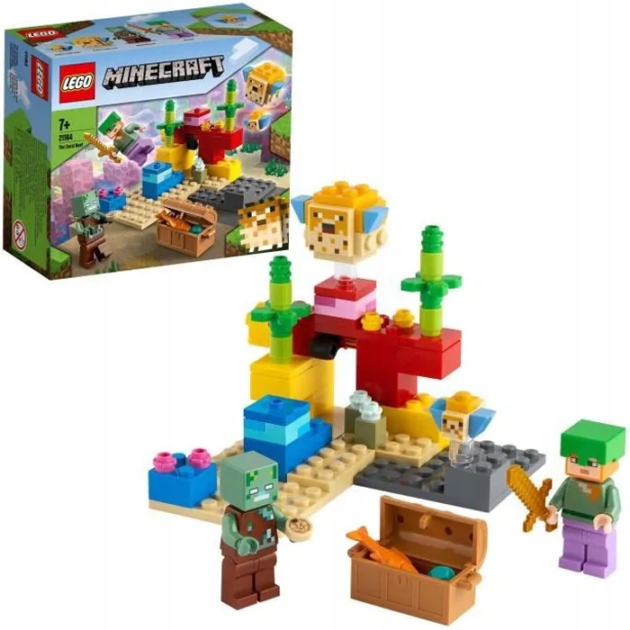 LEGO Minecraft 21164 Coral Reef Building Zestaw za - 13187335180 ...