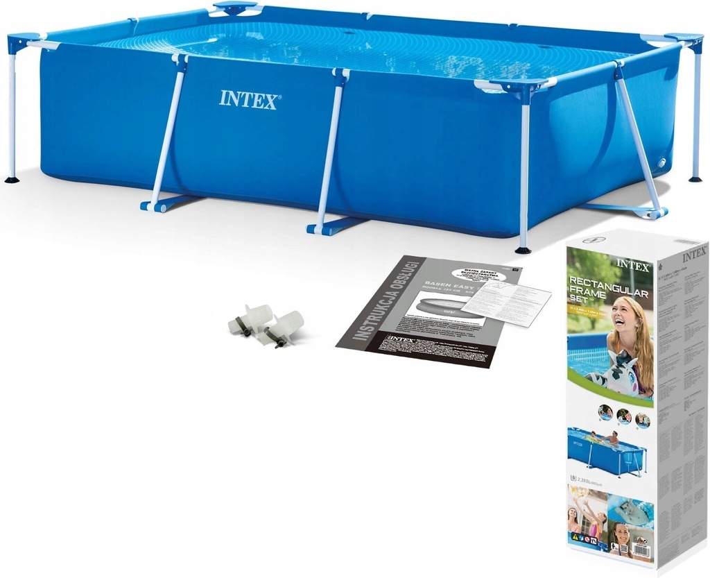 Basen ogrodowy na stelażu INTEX 28271 260x160x65cm - 13296798651 ...