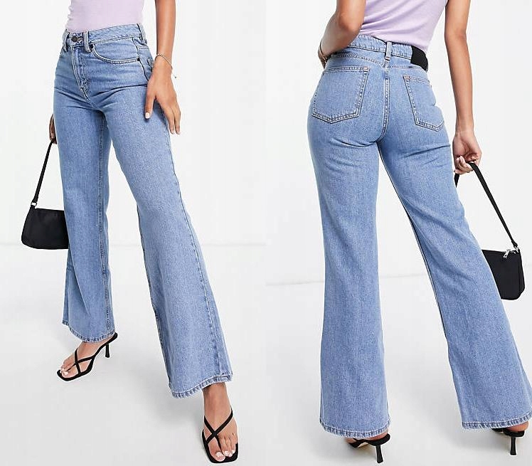 WAVEN NIEBIESKIE JEANSY SZEROKIE NOGAWKI (40) - 12401715152 - oficjalne archiwum Allegro