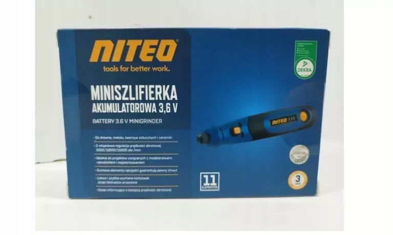 MINISZLIFIERKA AKUMULATOROWA 3,6V NITEO - 13172000903 - oficjalne archiwum Allegro