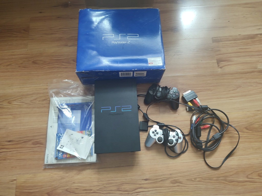 Playstation 2 PS2 SCPH-39004 2xPAD OKAB Pudełko - 12848476903 ...