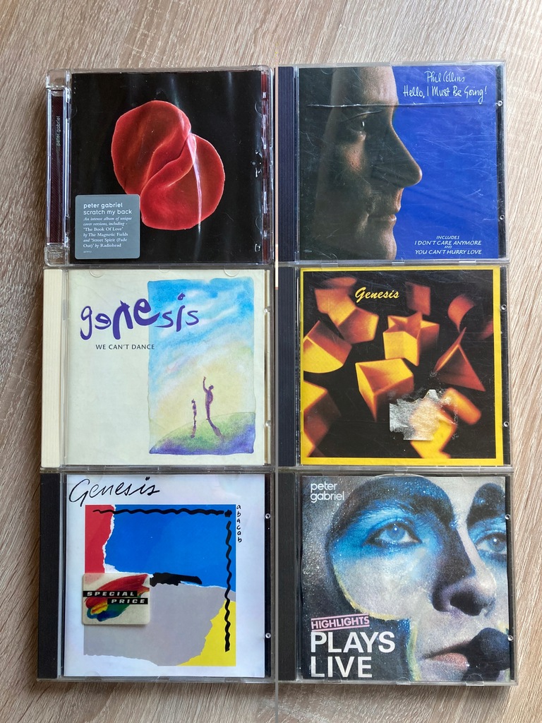 Genesis, Peter Gabriel, Phil Collins-Kolekcja płyt - 12677907454 - oficjalne archiwum Allegro