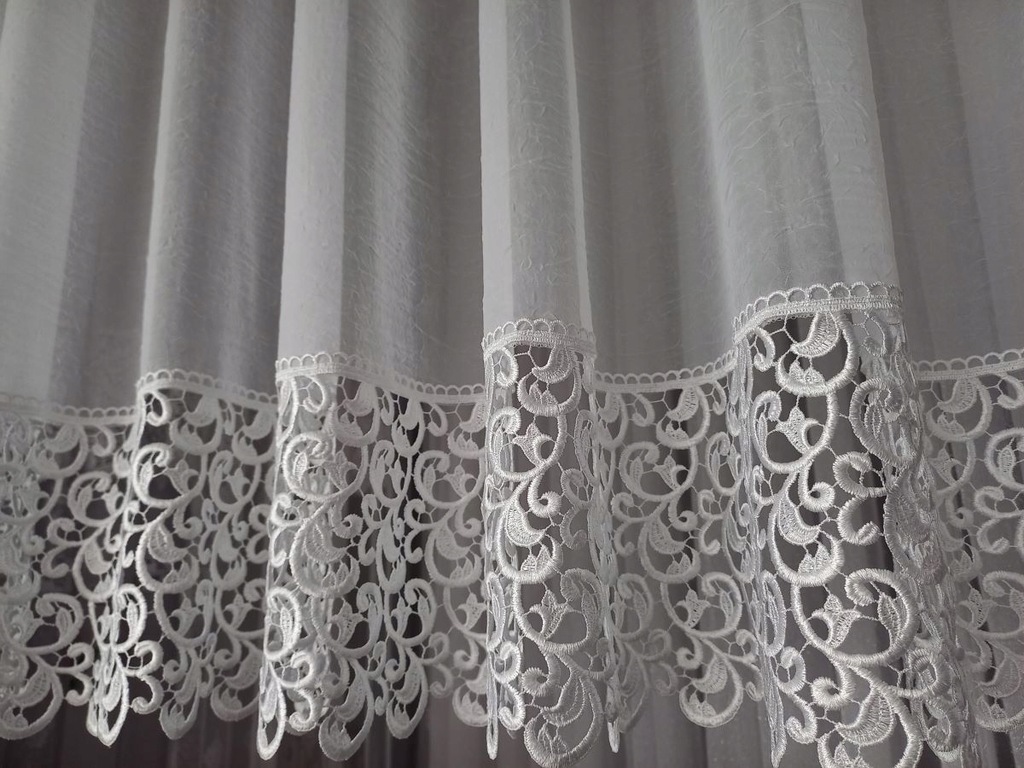 FIRANY DŁUGIE WOAL kresz z gipiurą SZYCIE Nowość! - 14120031166 - oficjalne archiwum Allegro