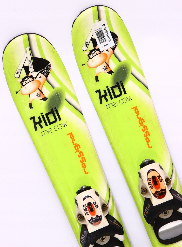 Narty ROSSIGNOL KIDT THE COW 80 cm + wiązania - 12736616382 - oficjalne ...