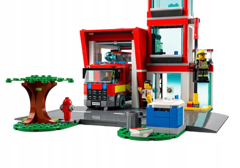 LEGO City Remiza Strażacka straż pożarna dziecka - 12902297357 ...