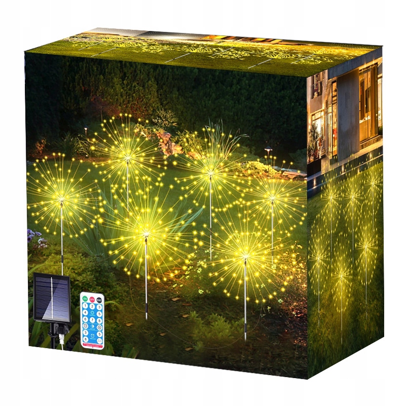 4w1 LAMPA SOLARNA OZDOBA OGRODOWA DMUCHAWCE FAJERWERKI 120 LED - 15369920371 - oficjalne ...