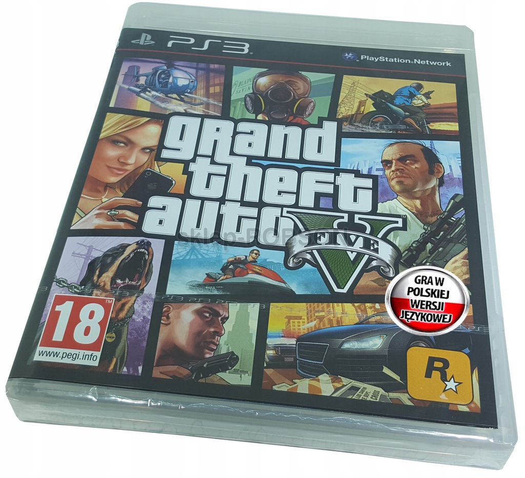 GRAND THEFT AUTO 5 GTA V PS3 NOWA PLAYSTATION 3 PL - 9440809145 ...