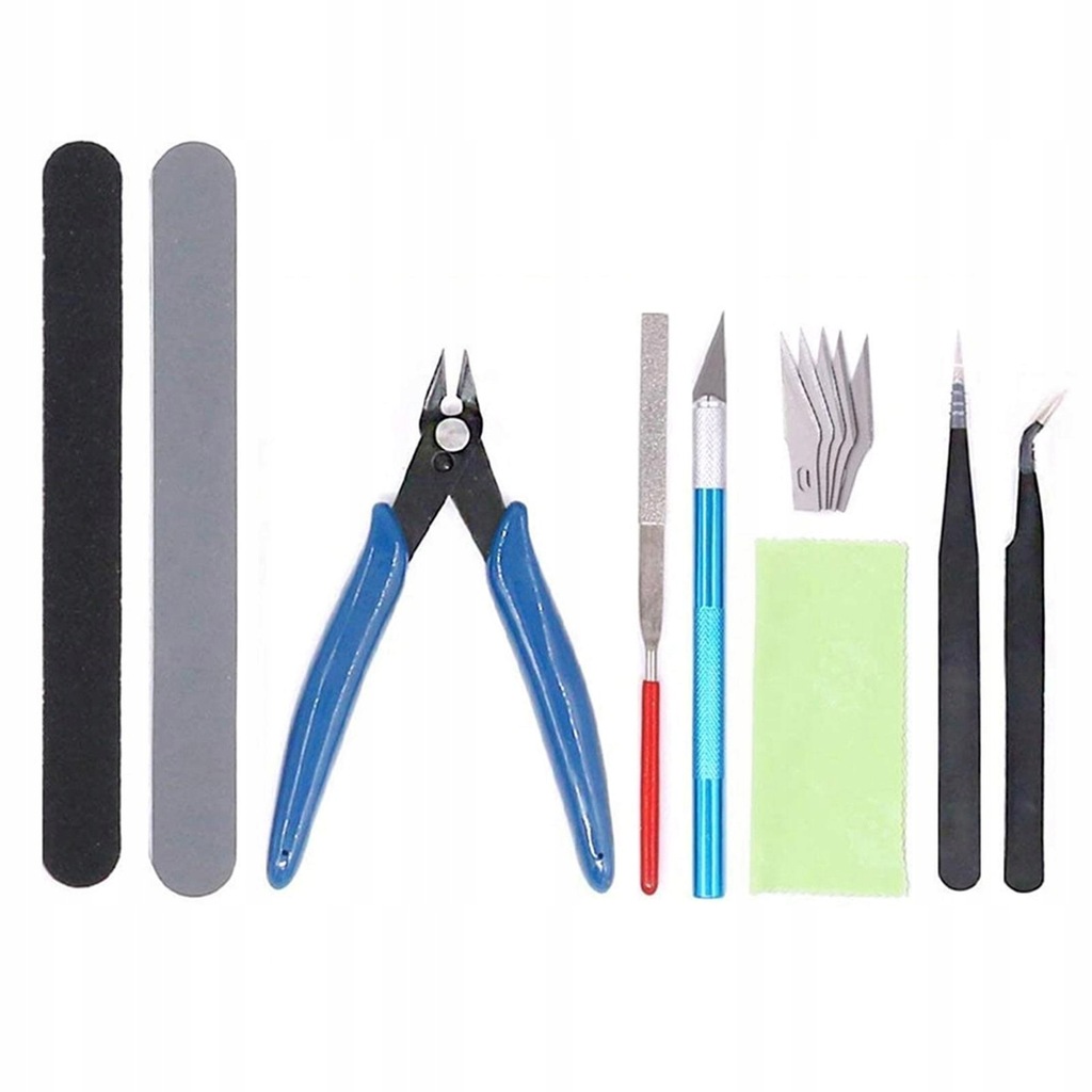 9x Model Tools Kit Modeler Basic Tools DIY for Hobby Car Model Fixing ...