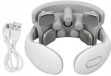 Masażer szyi i karku TENS ,9głowic ,Ładowanie USB SMART NECK MASSAGER JT-88 - 14432101710 ...