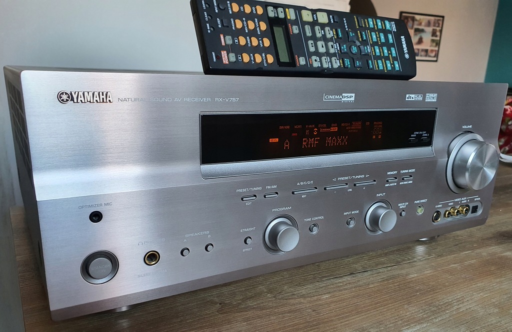 Mocny Amplituner Kina domowego Yamaha RX-V757 7.1 - 13084181674 - oficjalne archiwum Allegro