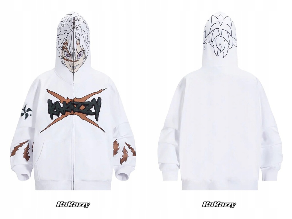 Kakazy full pull cosplay haftowana bluza zkapturem - 15302427295 ...