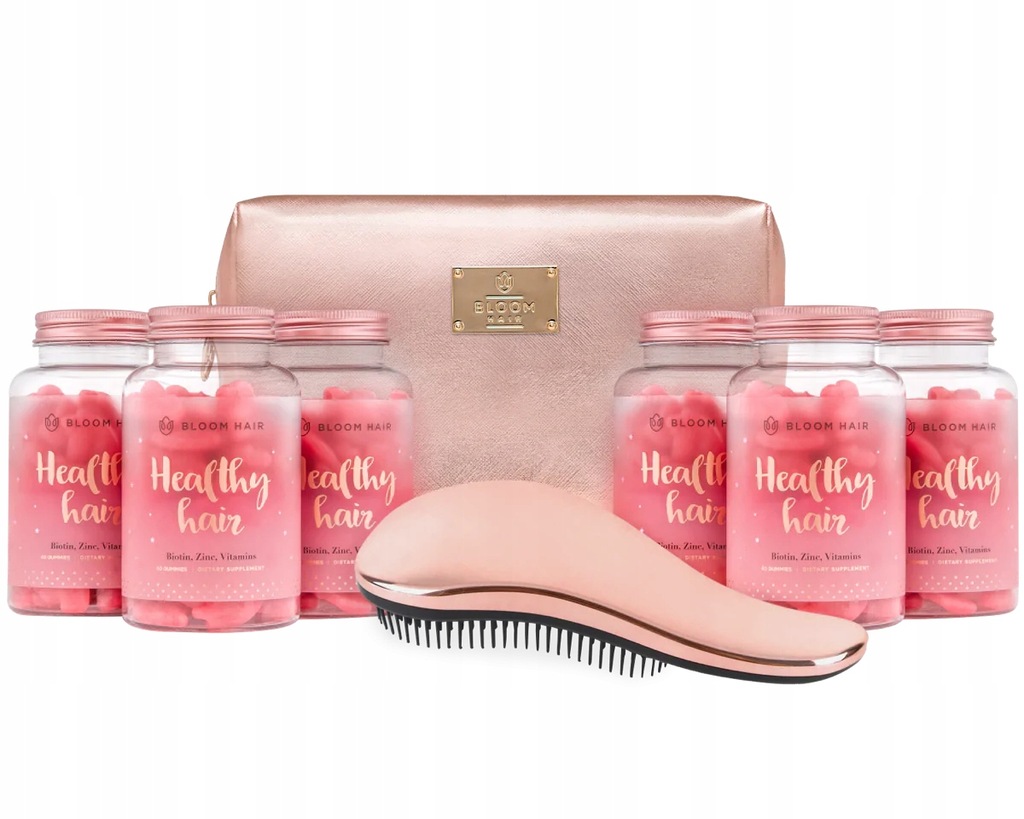 Żelki porost włosów Unicorn zestaw 6szt BLOOM HAIR - 12348873758 ...