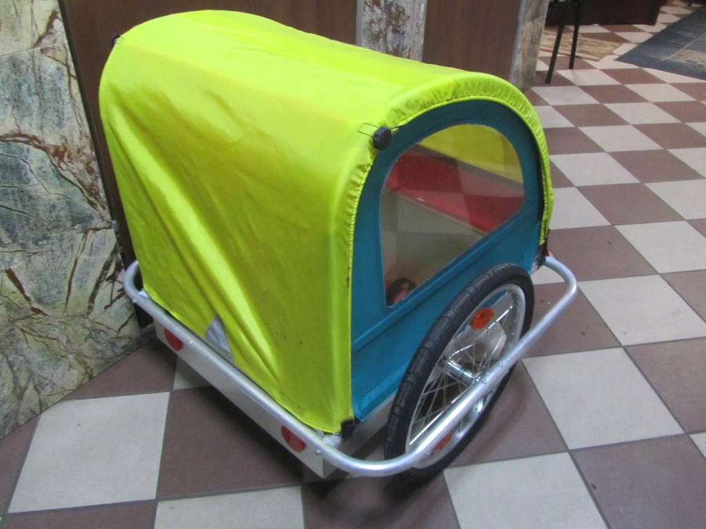 Przyczepa Riksza Rowerowa Dla 2Dzieci LEGGERO 60KG - 8886637439 ...