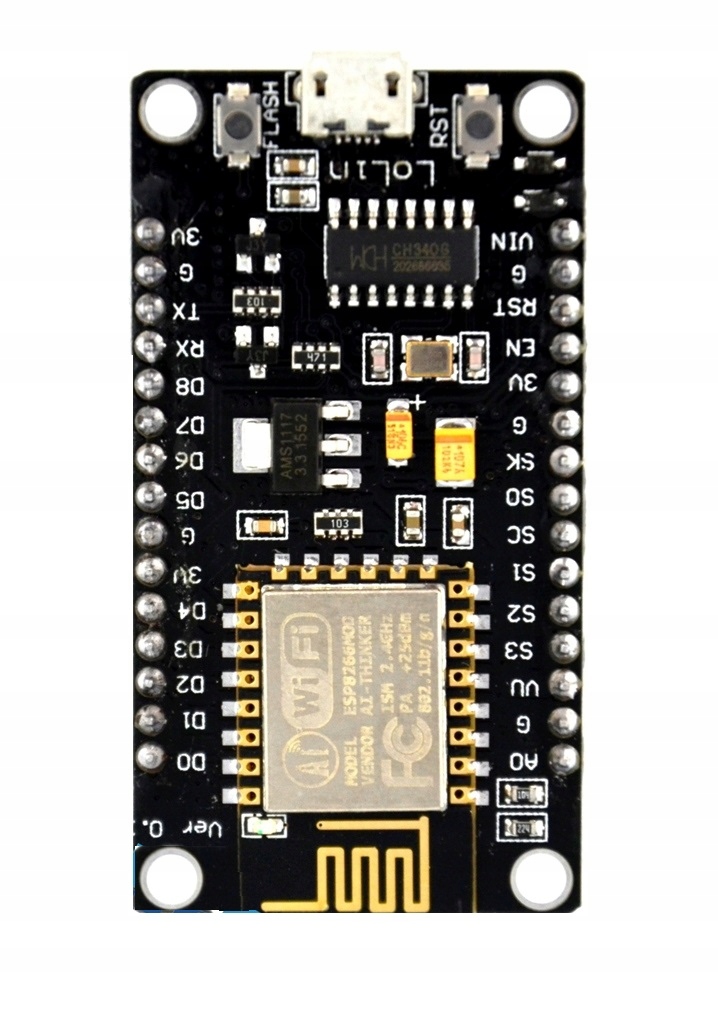 ESP8266 NodeMCU v3 WiFi 2.4GHz CH340 Arduino Lua - 8794420712 - oficjalne archiwum Allegro