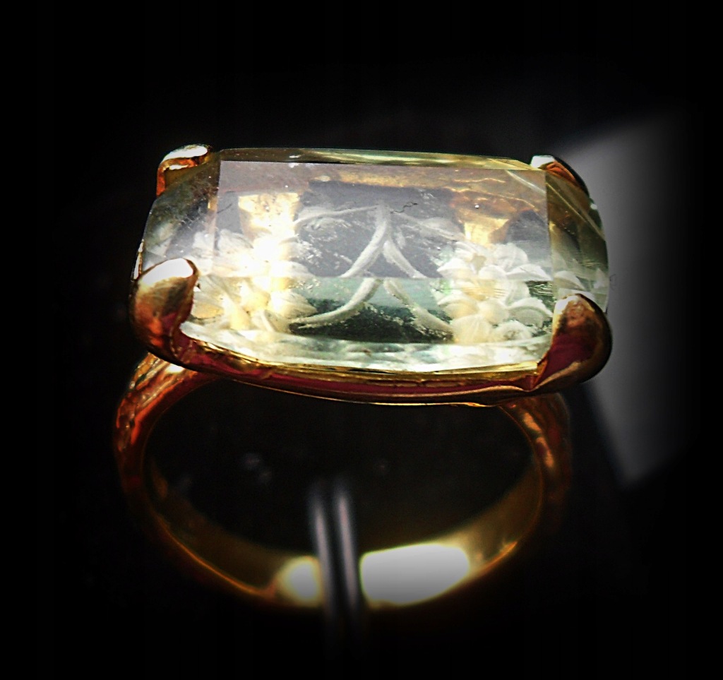 ANTYK LOOK RZEZBIONY D U Z Y ZIELONY PARASOLIT 9CT PIERSCIEN - 14851885994 - oficjalne archiwum ...