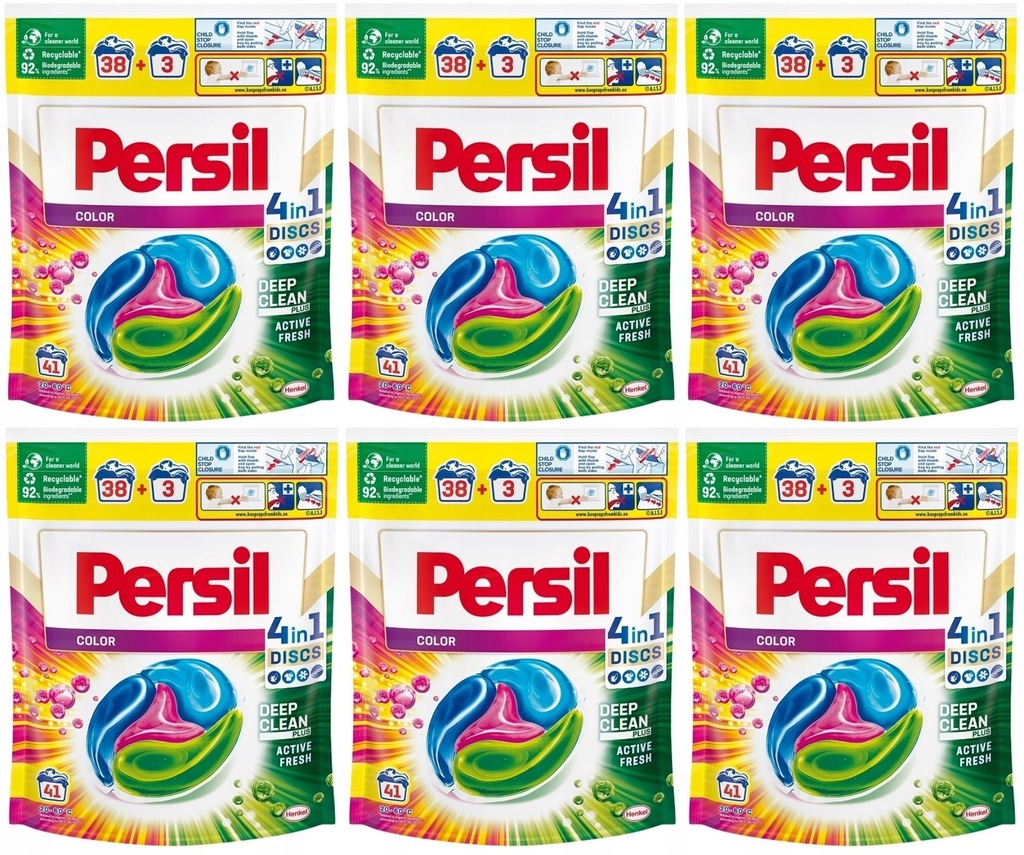 PERSIL DISCS kapsułki do prania COLOR 246 szt - 12381339321 - oficjalne ...