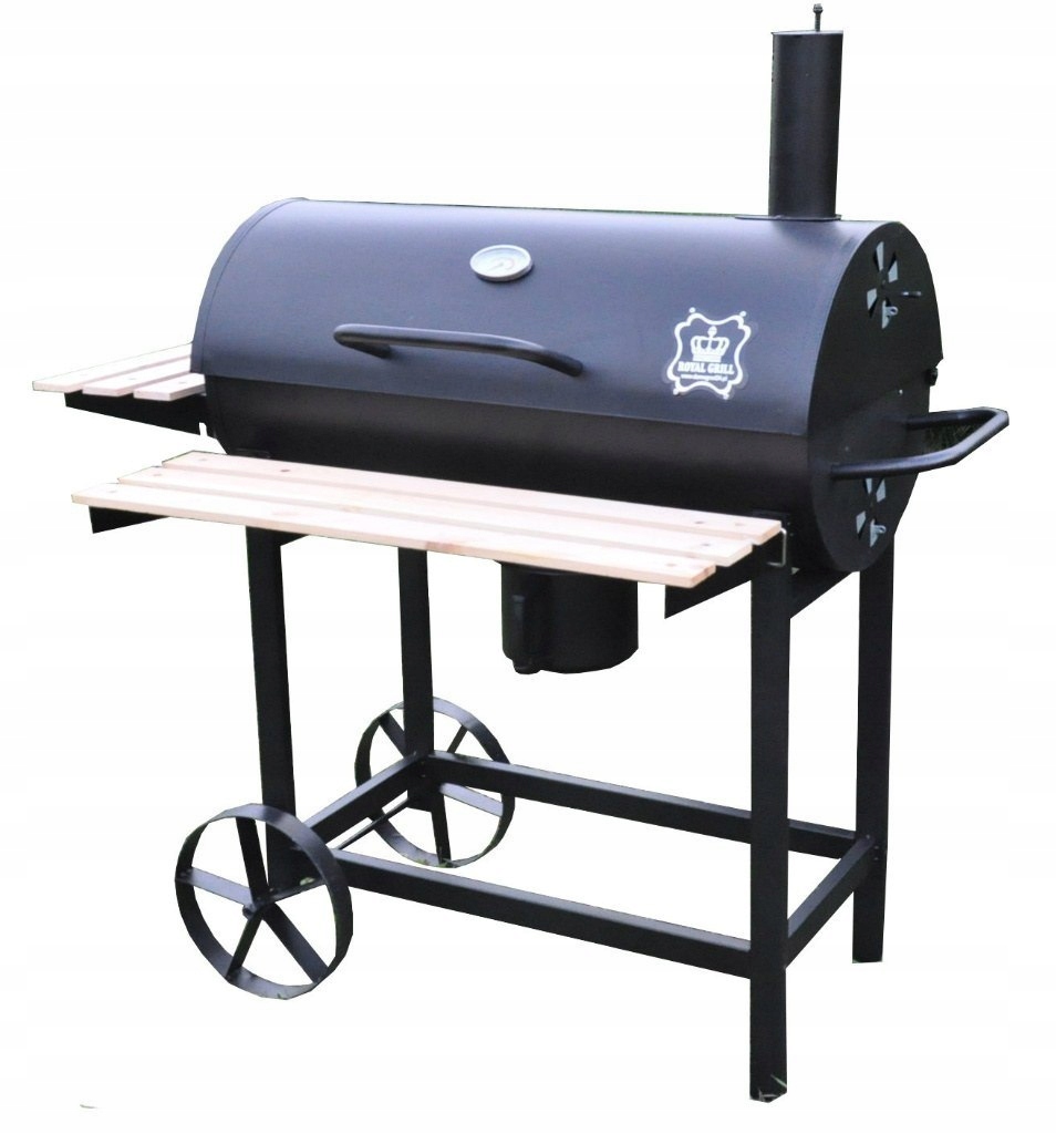 Grill Ogrodowy Z pokrywą I Kominem 3 Półki + Grati - 8233150102 ...