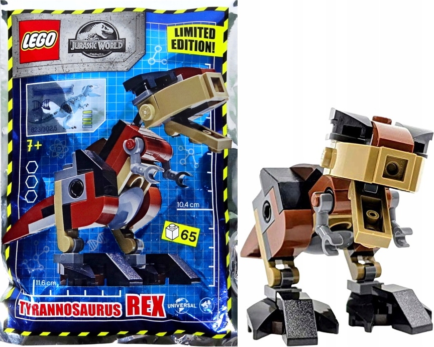 LEGO JURASSIC WORLD FIGURKA T-REX TYRANOZAUR REX TYRANNOSAURUS 122005 ...