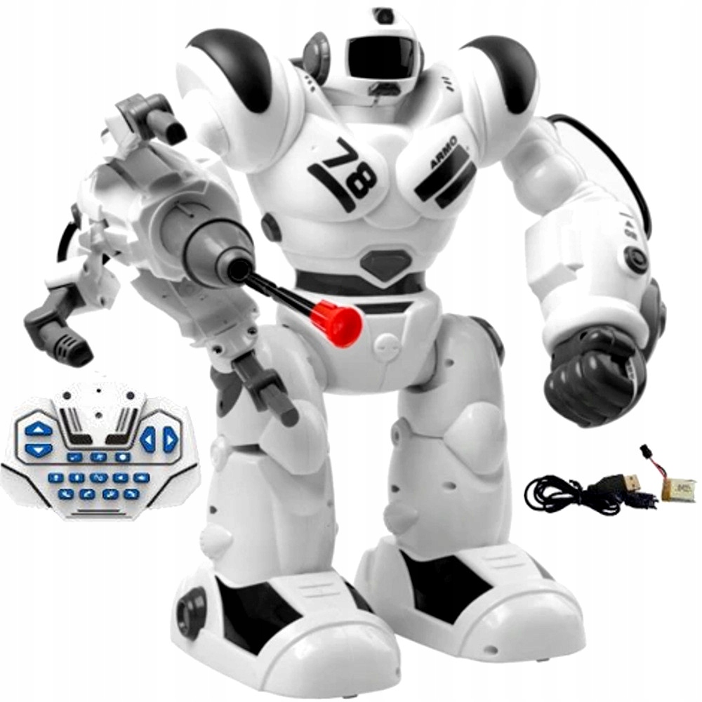 ROBOACTOR 2 NAJWIĘKSZY ROBOT STEROWANY STRZELA USB - 8782608298 ...