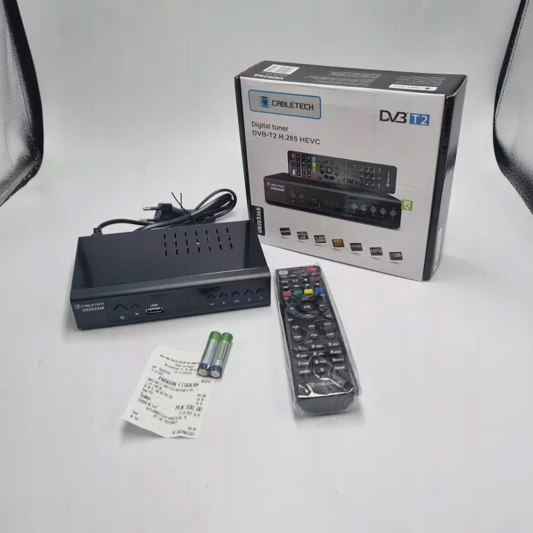 DEKODER CABLETECH DVB-T2 URZ0336B SPRAWNY - 12938853434 - oficjalne archiwum Allegro