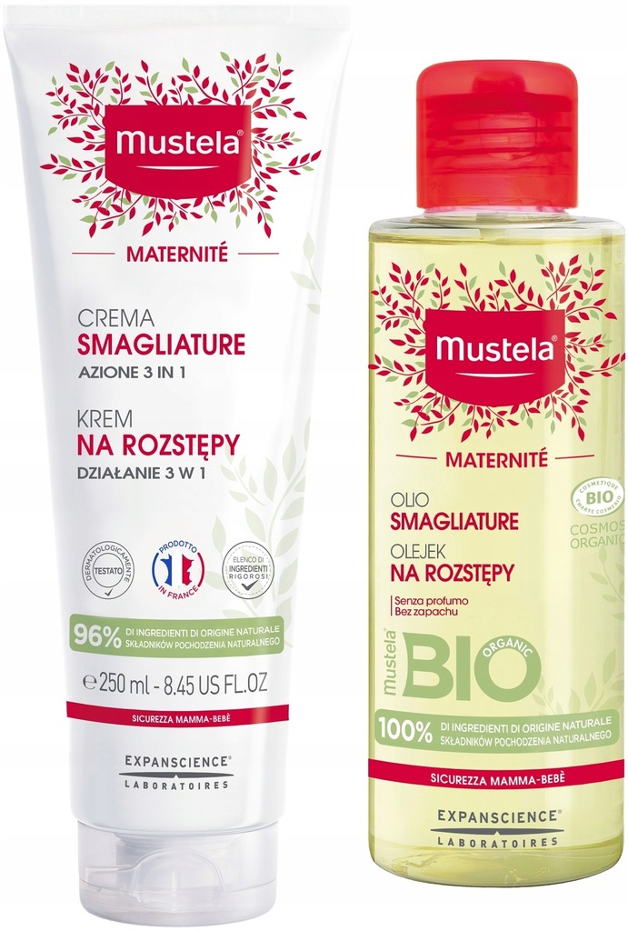 MUSTELA MATERNITE ZESTAW KREM NA ROZSTĘPY + OLEJEK - 12721221706 ...