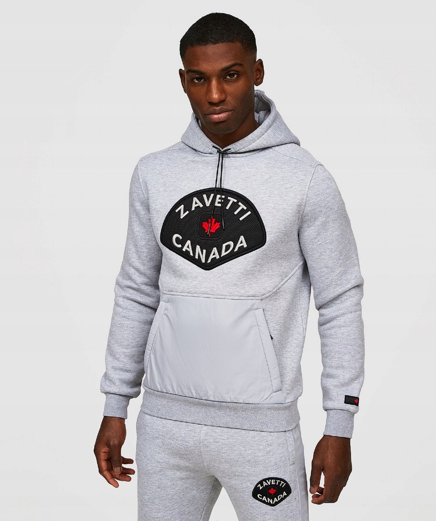 Zavetti Canada XTR sxk SZARA BLUZA Z KAPTUREM BOTTICINI LOGO L ...