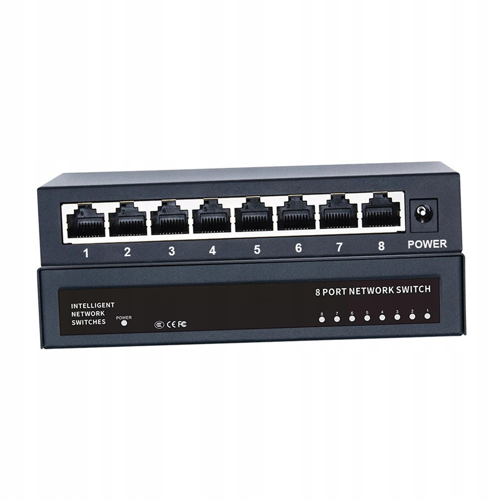 8-portowy gigabitowy koncentrator sieci domowej - 12559649573 ...