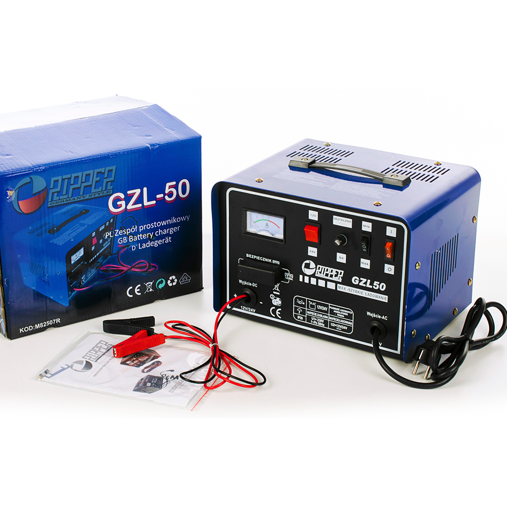 PROSTOWNIK ŁADOWARKA Ripper GZL-50 12V 24V 50A - 7071149311 - oficjalne ...