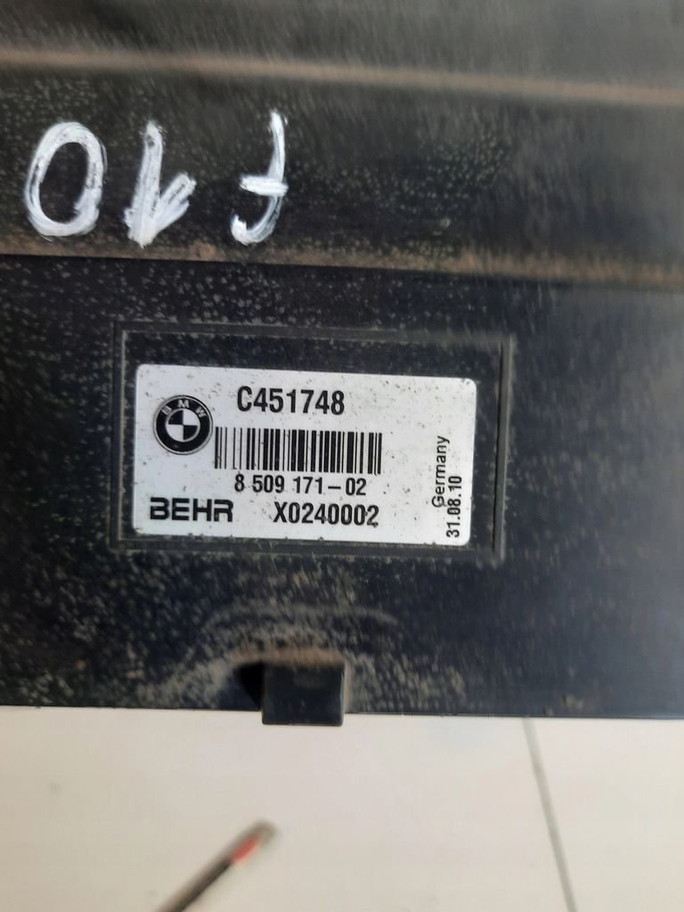 RAMA OBUDOWA CHŁODNIC BMW F10 F07 7804617 komplet - 12413642355 ...