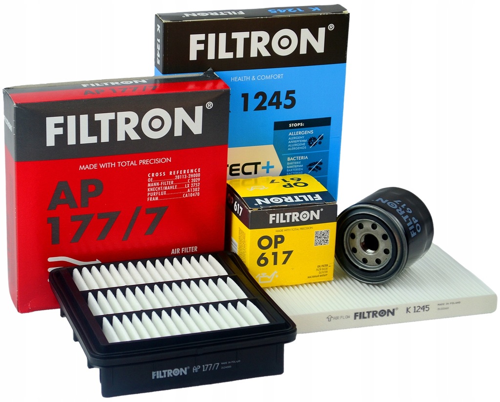 FILTRON ZESTAW FILTRÓW KIA CEE'D PRO 1.4 1.6 2.0 - 12759521965 ...