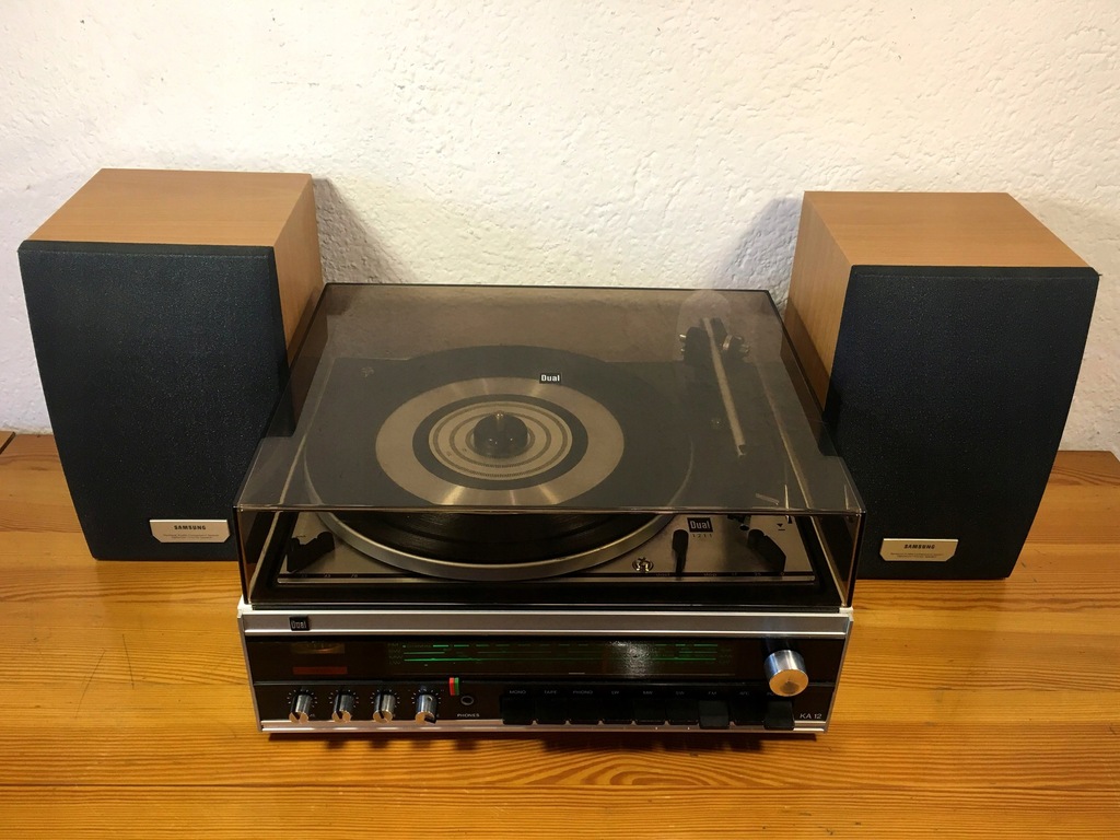 Купить Проигрыватель проигрывателя DUAL 1211 с радио и динамиками ...