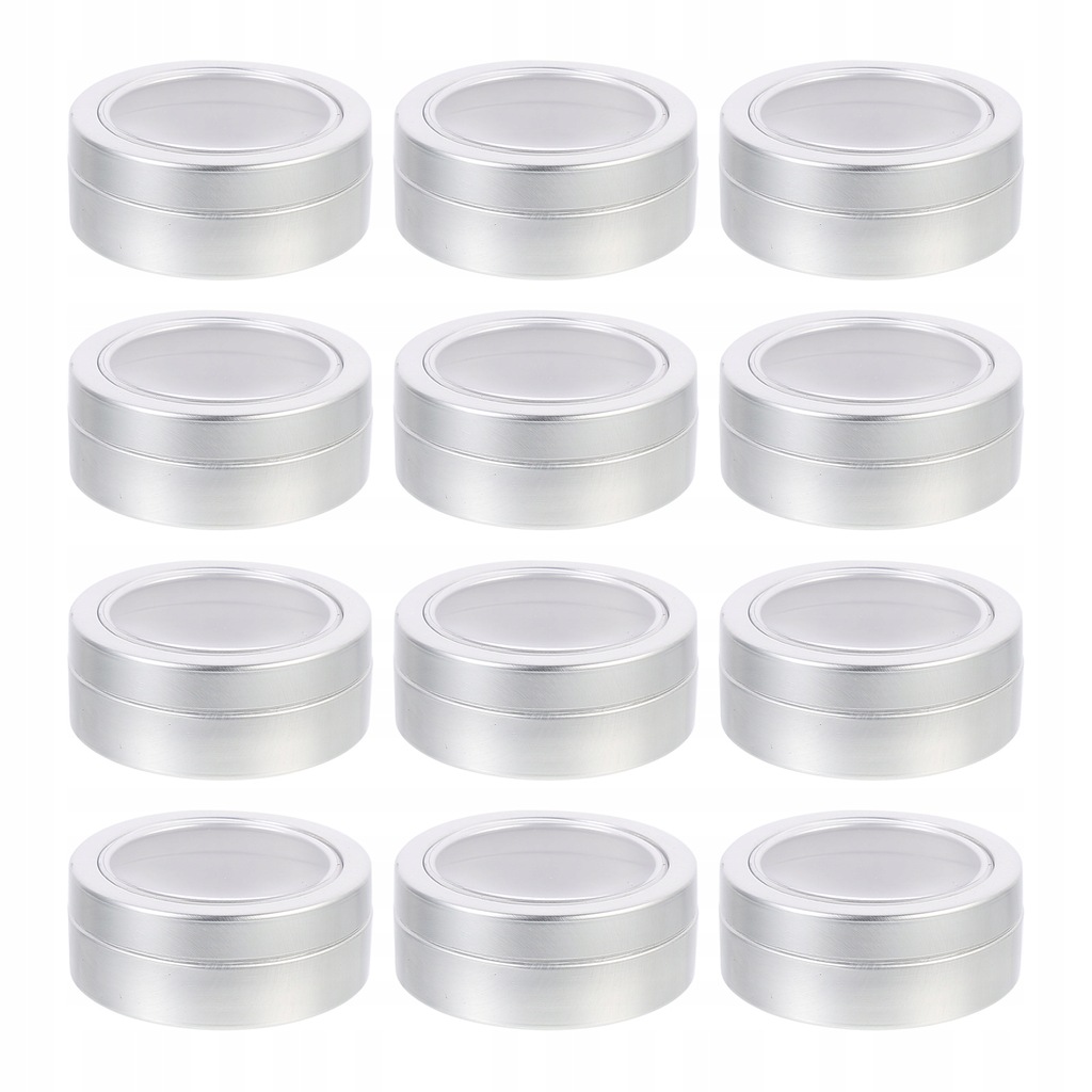12Pcs Aluminum Jar Small Empty Container Dispenser - 13173869285 ...