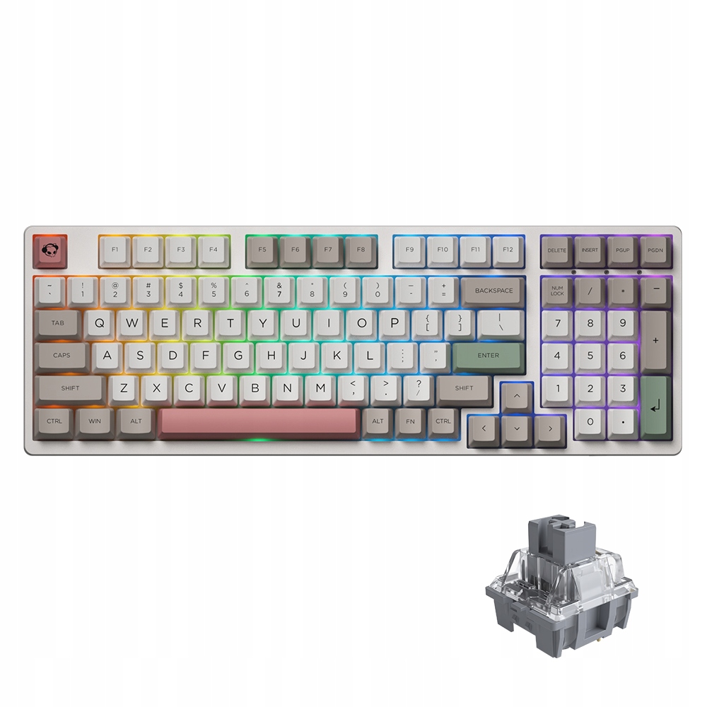 Akko 3098B 9009 Retro Klawiatura Gamingowa 2.4GHz - 12386960372 ...