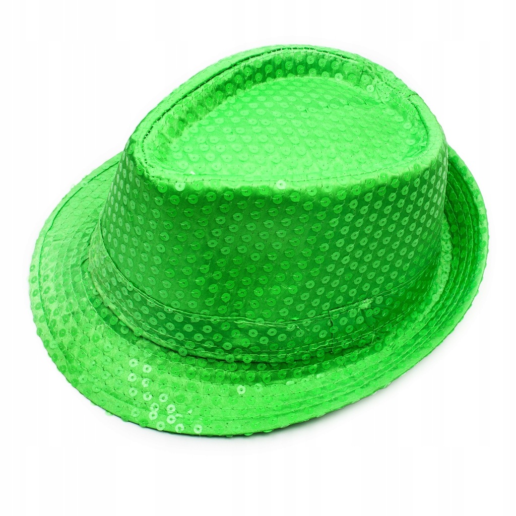 KOLOROWY KAPELUSZ cekinami BŁYSZCZĄCY DISCO kolory - 8642409827 ...