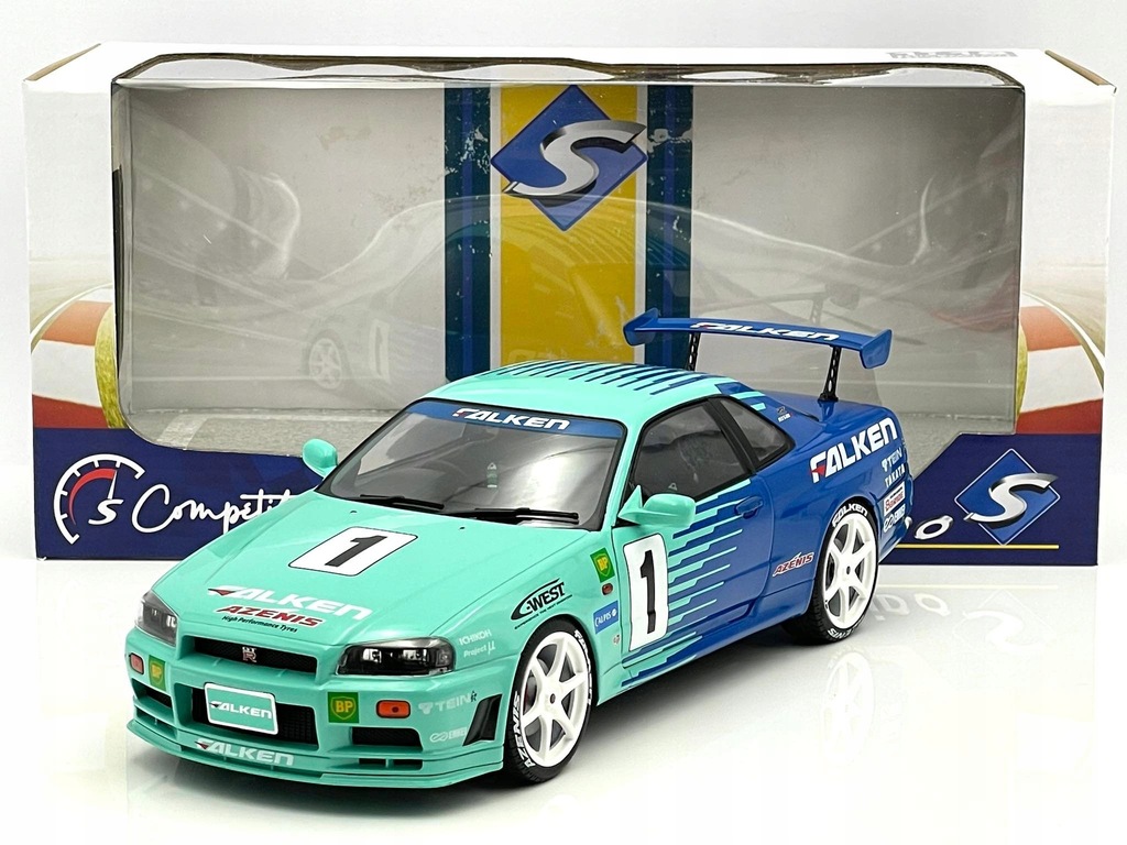 Nissan Skyline (R34) GT-R 2001 1999 Solido 1:18 - 13427951825 ...