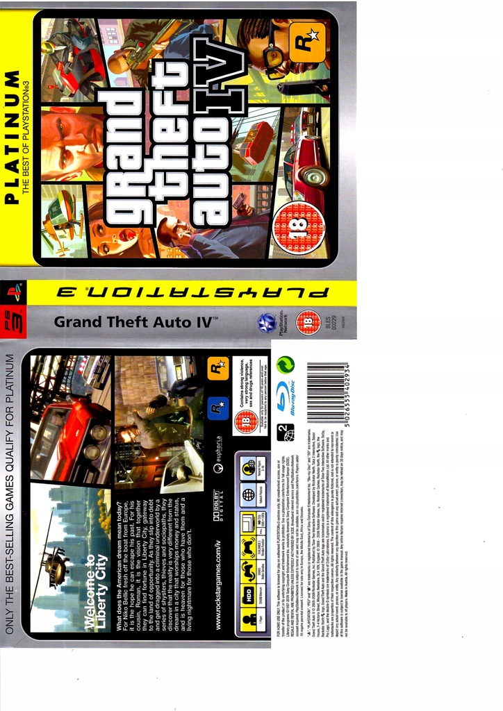 Купить GTA IV GRAND THEFT AUTO PLATINUM PS3: отзывы, фото и характеристики на Aredi.ru (13641756468)