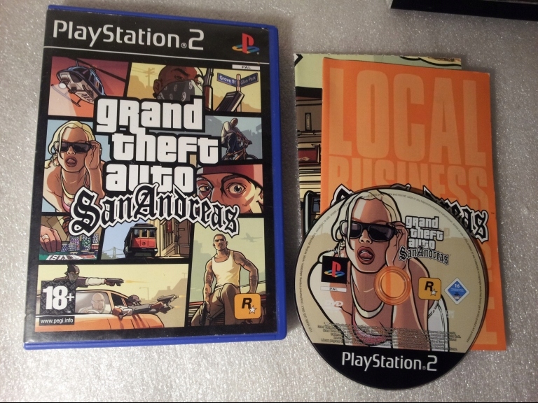 Grand Theft Auto San Andreas - GTA SA + Mapa - PS2 - 10721116761 ...