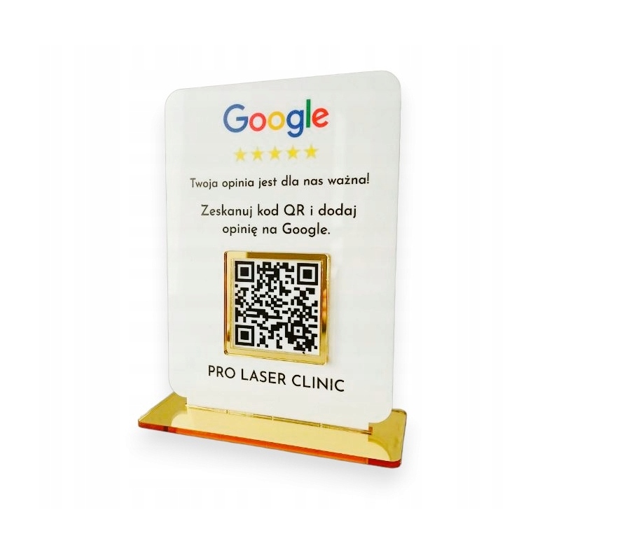 Tabliczka Statuetka Wizytówka Stand Stojak QR GOOGLE opinie - 14960790943 - oficjalne archiwum ...