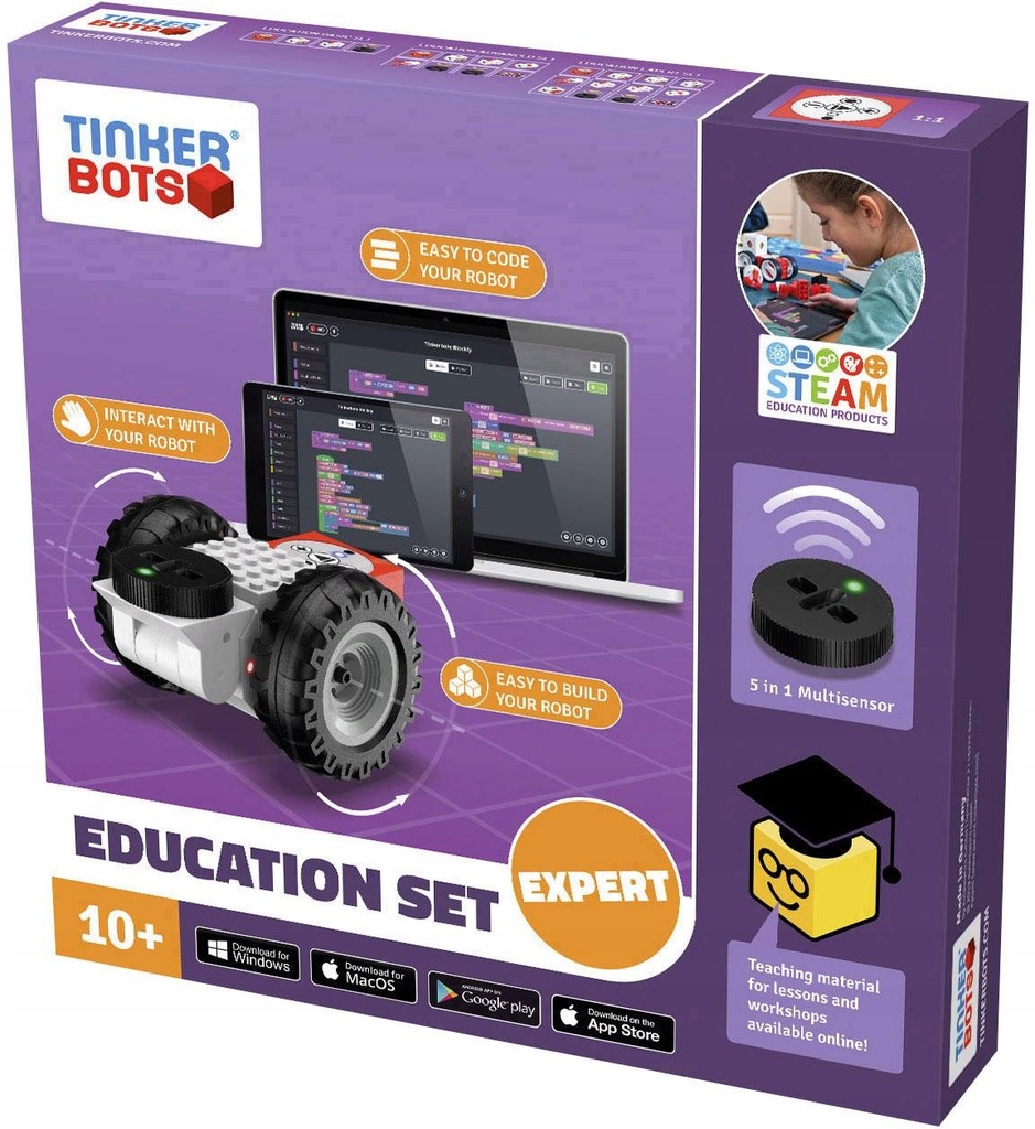 TINKERBOTS EDUCATION EXPERT SET ZESTAW EDUKACYJNY - 14828883350 - oficjalne archiwum Allegro