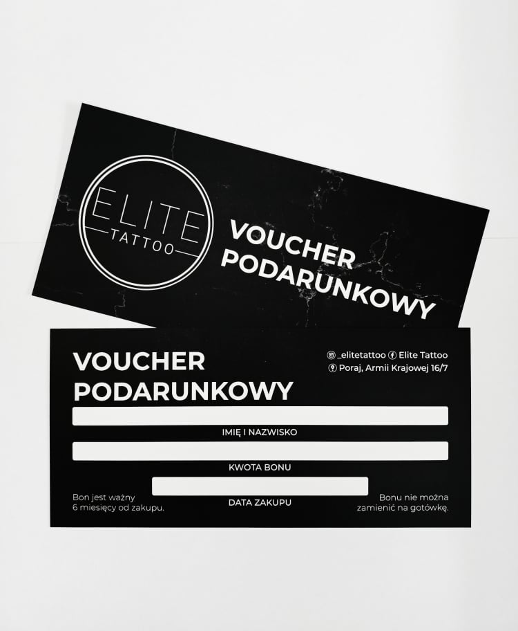 Voucher na tatuaż - 13133275683 - oficjalne archiwum Allegro