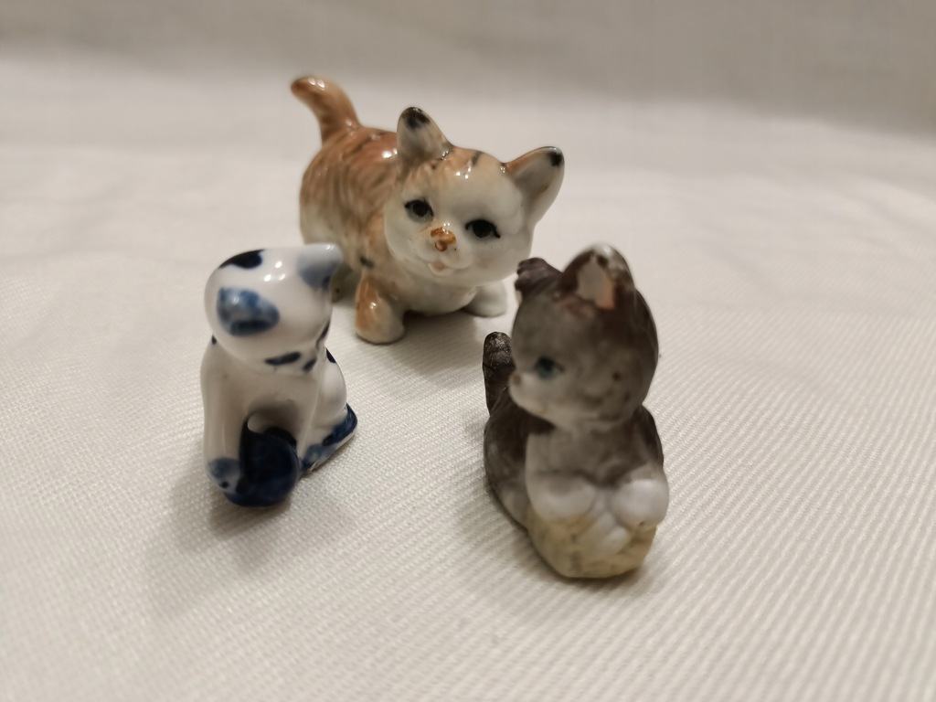 Figurka kot kotek porcelana RUDY SZARY I NIEBIESKI - 12759815843 ... Figurka kot kotek porcelana RUDY SZARY I NIEBIESKI - 12759815843 ...