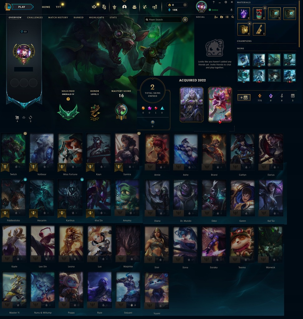 league of legends smurf konto EUNE Emerald 4 Win ratio 83% #9 ...