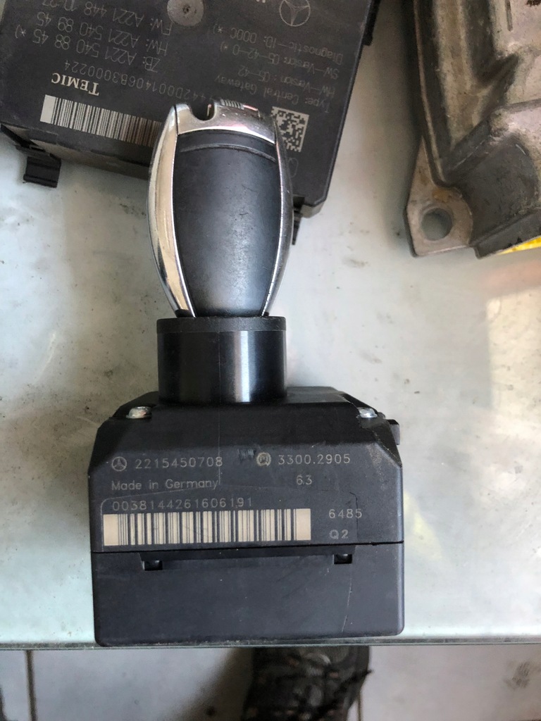 mercedes w221 stacyjka kluczyk 2215450708 - 12248091463 - oficjalne ...