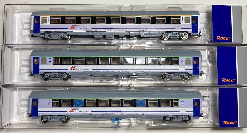 Wagony Roco PKP Intercity H0 1:87 konwersja - 13367035159 - oficjalne archiwum Allegro